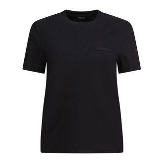 Jacquemus Femme, Tops, Noir, Taille: 36 FR Gros Grain T-shirt
