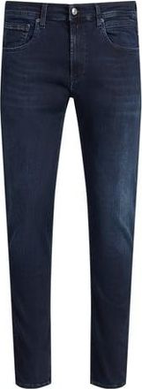 Replay Jean cinq poches en coton m&eacute;lang&eacute;