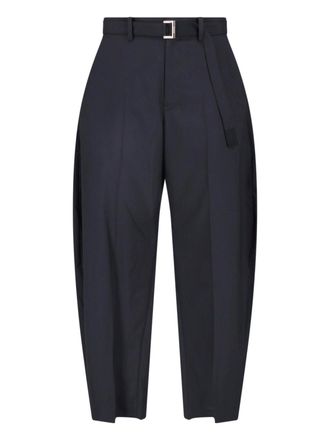 sacai Ma&szlig;geschneiderte Hose Mit G&uuml;rtel