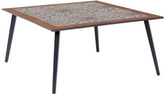 Hesperide Hesperide - Table de jardin bistro carr&eacute;e en acier et c&eacute;ramique 8 places lambada