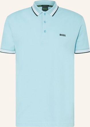 HUGO BOSS Piqu&eacute;-Poloshirt Paddy Curved Regular Fit blau