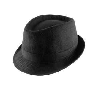 Classic Italy Chapeau Trilby imperm&eacute;able, Feutre Homme ou Femme Classic Trilby Feutre - Taille 54 cm - Noir