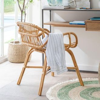 M&S Collection M&s - Fauteuil 61x56x82 cm en rotin naturel