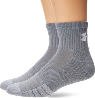 Under Armour Unisex UA Heatgear Quarter 3pk, atmungsaktive Sportsocken im 3er-Pack, Laufsocken mit dynamischem Halt und Flexibilität