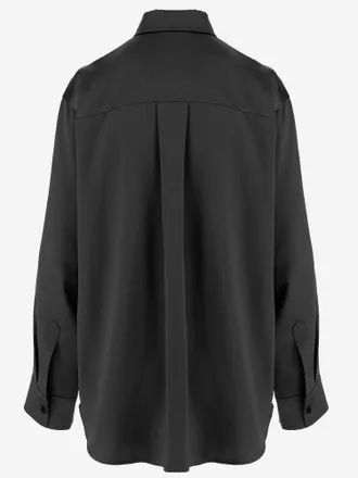 By Malene Birger Womens Shirt Audrey Satin Black Acetate