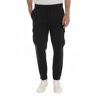 HUGO BOSS Cargohose mit Stretchbund - - Trousers - Herren - Schwarzk - 2XL
