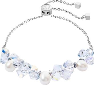 Coeur de Lion Armband - Armband Dancing Crystals & Pearls - Gr. ONE SIZE - in Wei&szlig; - f&uuml;r Damen