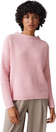 OPUS Damen Pullover | PARTO Regular Strickpullover aus Baumwolle Coral Blush, 36