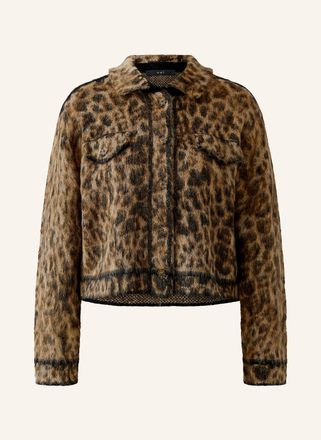 Oui Strickjacke braun