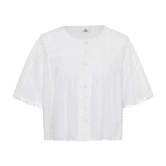 Karen by Simonsen Damen, Blusen & Hemden, Wei&szlig;, MGr&ouml;&szlig;e
