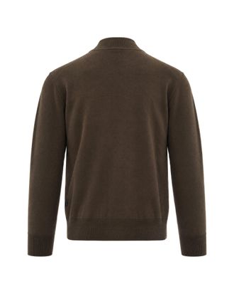 Paolo Pecora Wool-Cotton Blend Cardigan - Brown