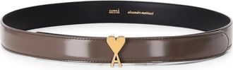 Ami Gürtel - Gürtel mit Logo - Gr. 75 - in Braun - für Damen
