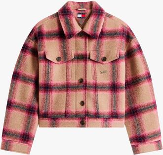 Tommy Hilfiger Veste &agrave; logo en laine m&eacute;lang&eacute;e