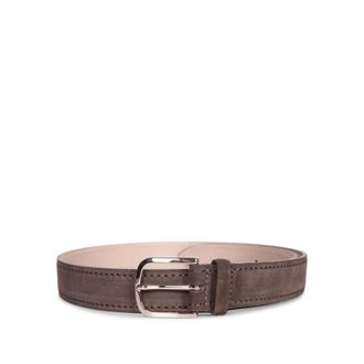 Orciani Ceinture Amalfi Classic en daim - Homme - Accessoires - Brun - Taille: 100 CM