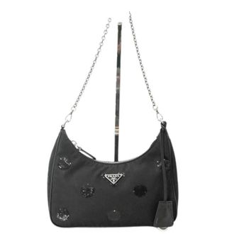 Prada Pre-owned Vintage Nylon Schultertasche - - Pre-owned - Damen - Schwarzk - ONE SIZE