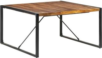 vidaXL Vidaxl - Table &agrave; manger 140x140x75 cm bois massif