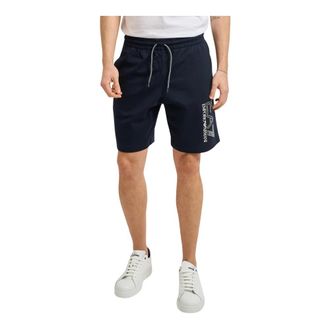 Emporio Armani Jersey Shorts mit Seitenlogo - - Shorts - Herren - Blau - 3XL