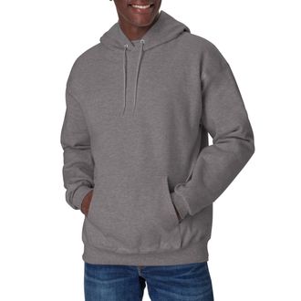 Hanes Herren Ultimatives, Schwerer Fleece-Hoodie, Baumwoll-Sweatshirt Kapuzenpullover, Oxford-Grau, XXX-Large