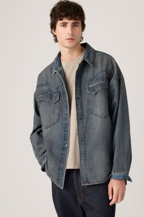 Levi's Lenox Western Overshirt - Homme - D&eacute;lavage Fonc&eacute; / Late Night Drives - XL