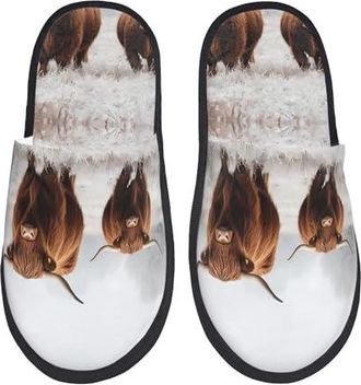 Generic Pantoufles DHiver Yak Antid&eacute;rapant Pantoufles En Coton R&eacute;utilisables Chausson Hotel Pour Camping Invit&eacute; Int&eacute;rieur M