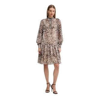Fracomina Kleid mit Animal-Print - - Dresses - Damen - Mehrfarbig - XS