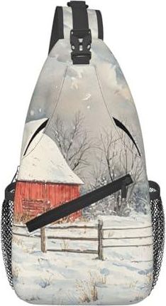 Generic Sac &agrave; dos dhiver &agrave; bandouli&egrave;re pour homme - Motif vache - Pour randonn&eacute;e, voyage