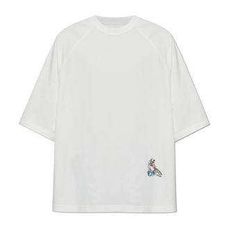 Bottega Veneta T-Shirt mit Stickmuster - - Tops - Herren - Wei&szlig; - S