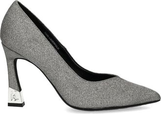 Karl Lagerfeld escarpins Premiere 90 mm - Argent