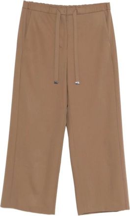 Max Mara Femme, Pantalons, Brun, Taille: 42 FR Drawstring Pantalons