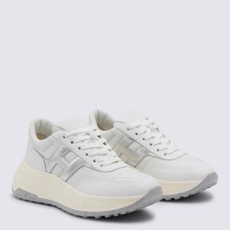 Hogan Womens Sneakers Bianco-Argento _cover Le Sole El Bianco/argento