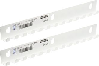IKEA Ikea SKADIS Hakenleisten, passend f&uuml;r Skadis-Stecktafeln, Wei&szlig;, Stahl, 28 x 3 x 2 cm, 405.198.87, 2 St&uuml;ck