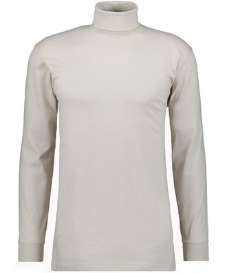 Ragman Herren Basic Rollkragenshirt Langarm Hell-Beige-209, 3XL