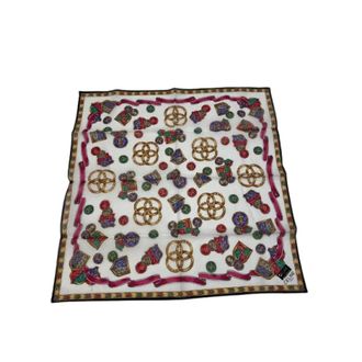 Celine Pre-owned Vintage Triomphe Star Print Silk Scarf - Femme - Pre-owned - Multicolore - Taille: ONE Size