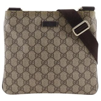Gucci Sac bandouli&egrave;re GG Supreme pr&eacute;-poss&eacute;d&eacute; - Femme - Pre-owned - Brun - Taille: ONE Size