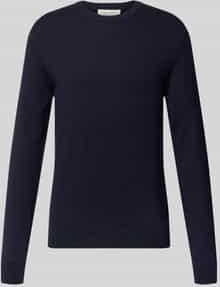 Casual Friday Regular Fit Strickpullover aus Baumwoll-Mix mit Kaschmir-Anteil