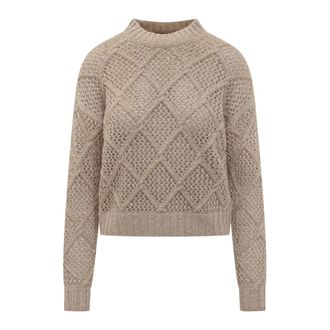 Max Mara Femme, Pulls, Beige, Taille: 40 FR Ellade Sweater