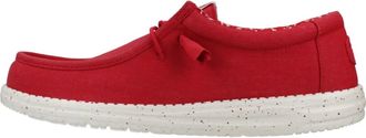 Hey Dude Homme, Chaussures, Rouge, Taille: 42 EU Wally Stretch Canvas