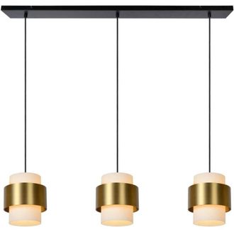 Lucide Firmin - Pendelleuchten - 3xE27 - Mattes Gold / Messing - Lucide