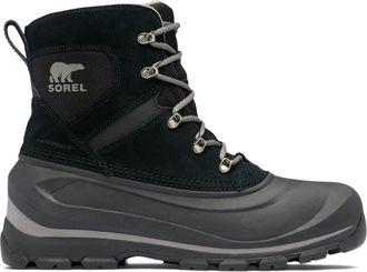 Sorel Herren Buxton Lace Boot WP wasserdichte Schneestiefel, Black, Quarry, 42 EU
