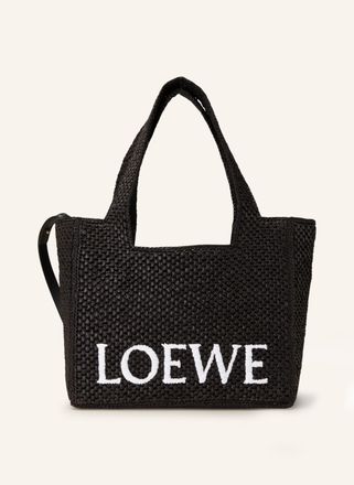 Loewe Shopper Font Tote Medium schwarz