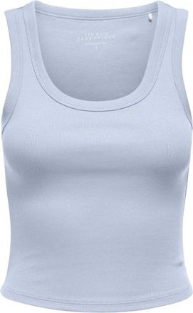 Only Only, Femme, Tops, Bleu, Taille: 42 FR D&eacute;bardeur sans manches &agrave; col rond
