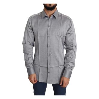 Dolce & Gabbana Gold Hemd - - Shirts - Herren - Grau - XS