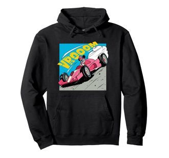 Disney Minnie Mouse Racing Team VROOOM Race Car Driver Pullover Hoodie