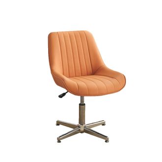 Generic B&uuml;rostuhl, Armloser Computerstuhl for Zuhause Mit Lendenwirbelst&uuml;tze Mit Niedriger R&uuml;ckenlehne, H&ouml;henverstellbar, Kann 80 Kg Tragen(Color2)