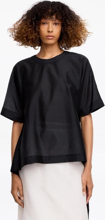 Arket Und Laila Gohar Top Mit Bindedetail -Blau