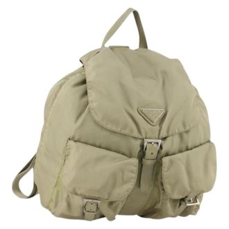 Prada Pre-owned Vintage Nylon Rucksack - - Pre-owned - Damen - Beige - ONE SIZE