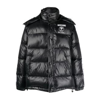 Moschino Schwarze Puffer & Down Casual Jacke - - Jackets - Herren - Schwarzk - L