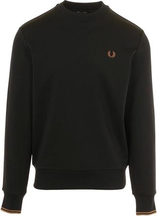 Fred Perry Homme, Sweatshirts et sweats à capuche, Noir, Taille: M Crew Neck SweaT-shirt