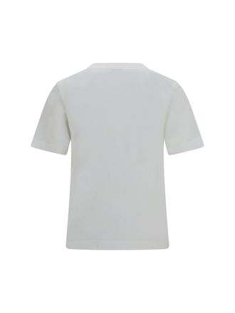 Burberry Womens Cotton T-Shirt Knight Stamp Check Chalk T-Shirts & Jerseys