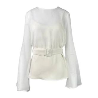 P.A.R.O.S.H. P.a.r.o.s.h., Femme, Blouses et Chemises, Blanc, Taille: 42 FR Blouses